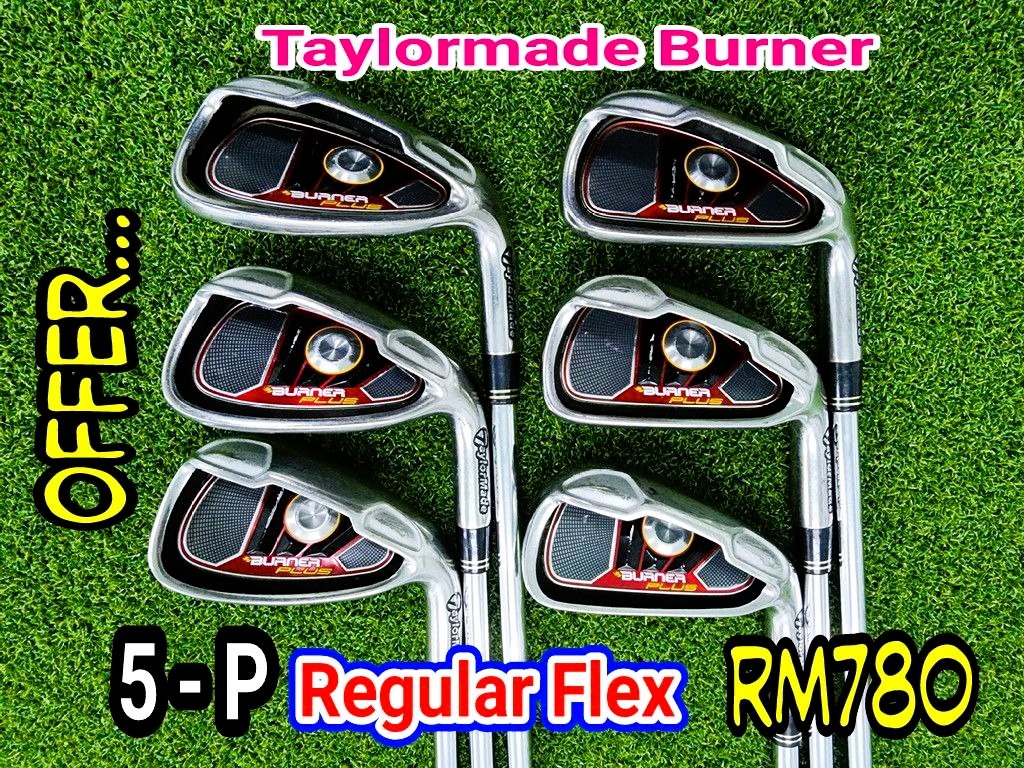 OFFER for BEGINNER!!! Taylormade BURNER Irons Set with Burner 85 Stock ...