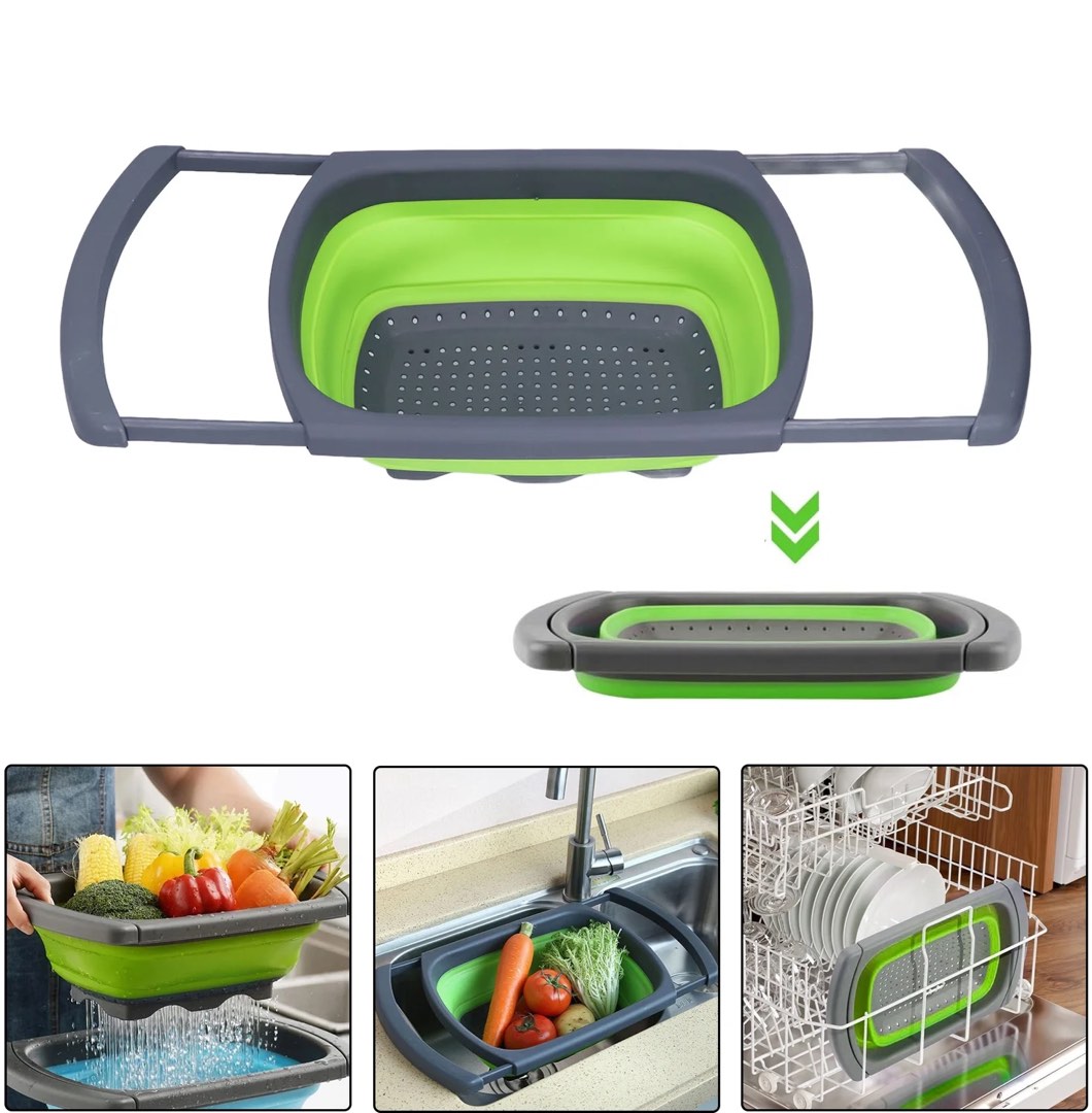 PHILIPS Foldable Retractable Strainer Fruit Basket, Furniture & Home ...