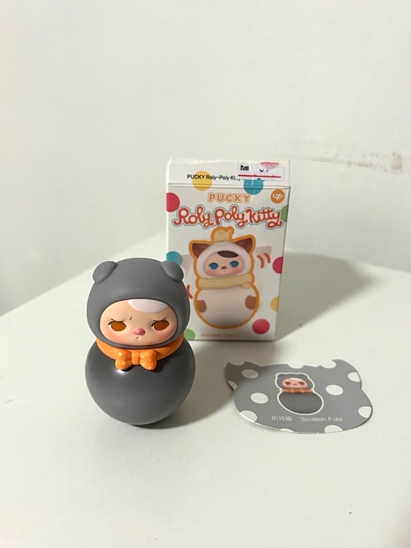 Popmart Pucky Roly Poly Kitty - Scottish Fold, Hobbies & Toys ...
