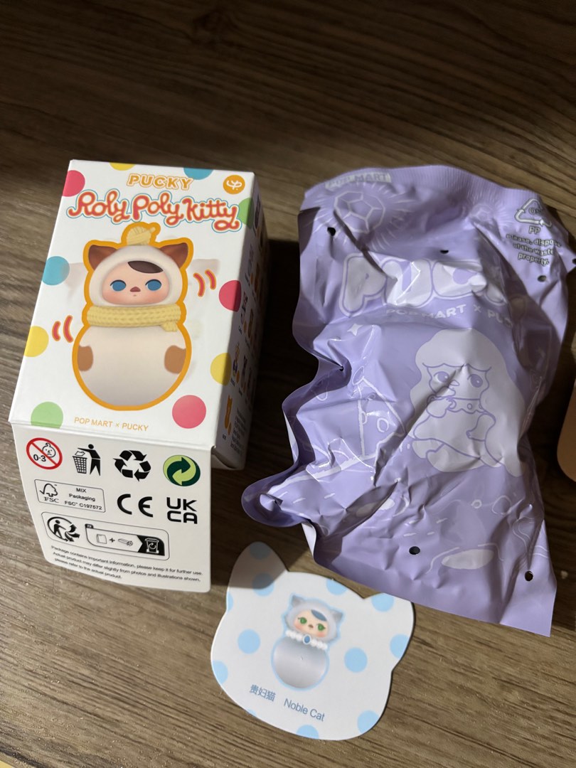 Popmart Pucky Roly Poly Kitty Noble Cat, Hobbies & Toys, Memorabilia ...