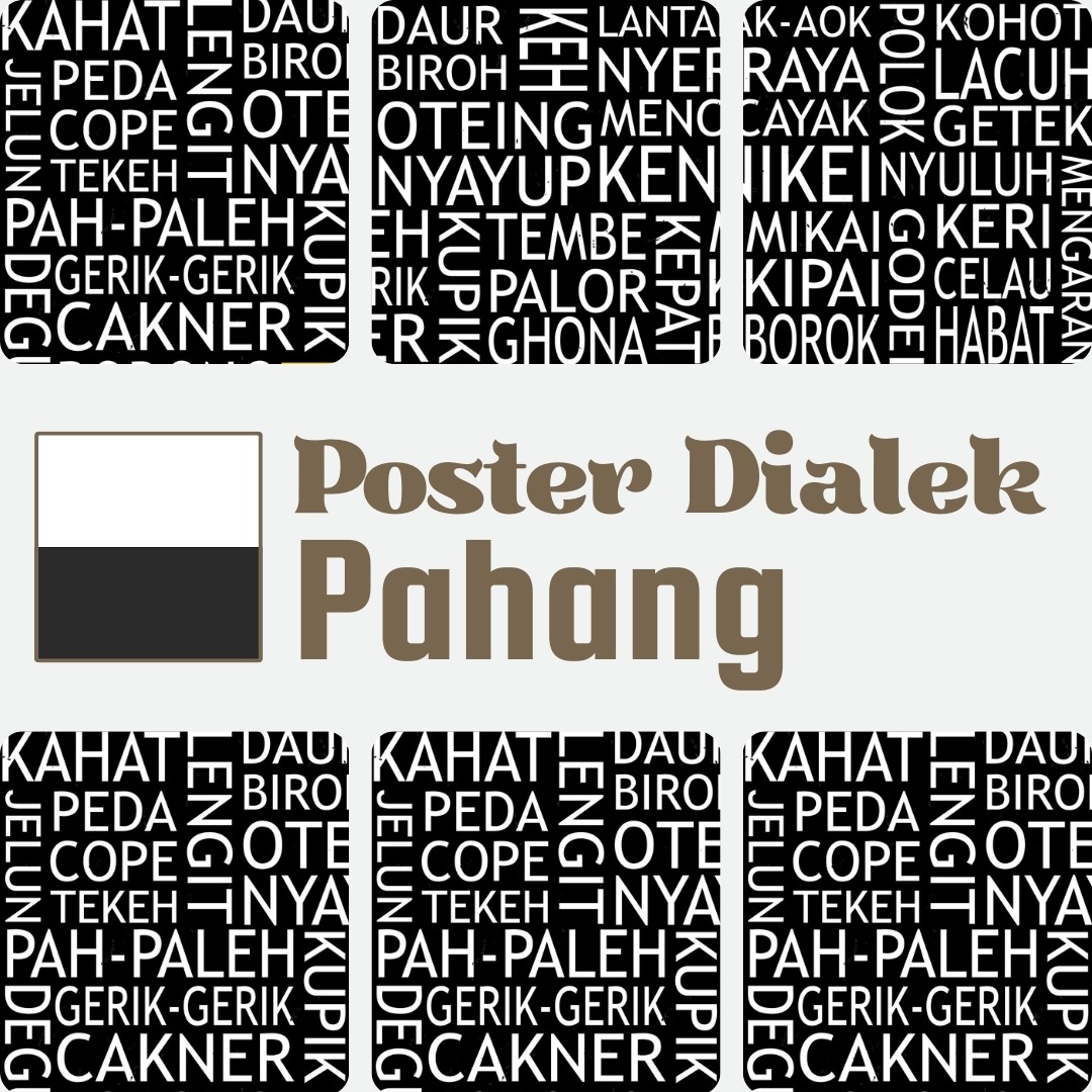Poster Dialek Lokal - Pahang Darul Makmur, Furniture & Home Living ...