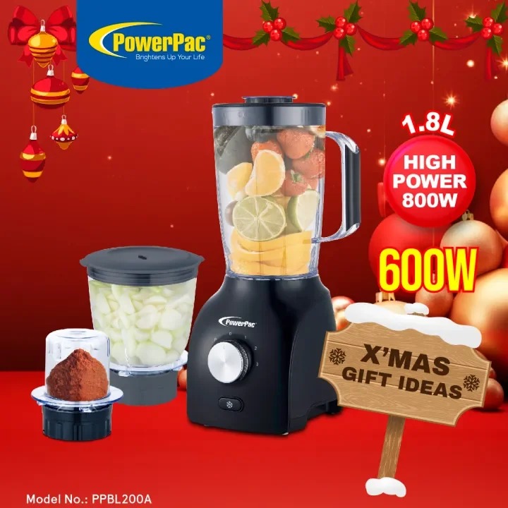 PowerPac High Power Blender, 3 IN 1 Multi-functional Blender with Dry ...