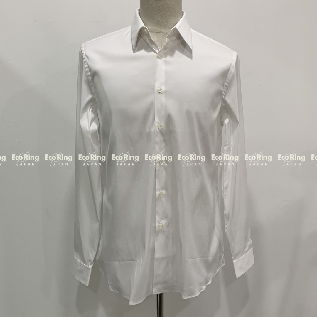 PRADA WHITE UNIFORM LONG SLEEVES DNA660 SHIRT #38 247065860 JN, Luxury ...