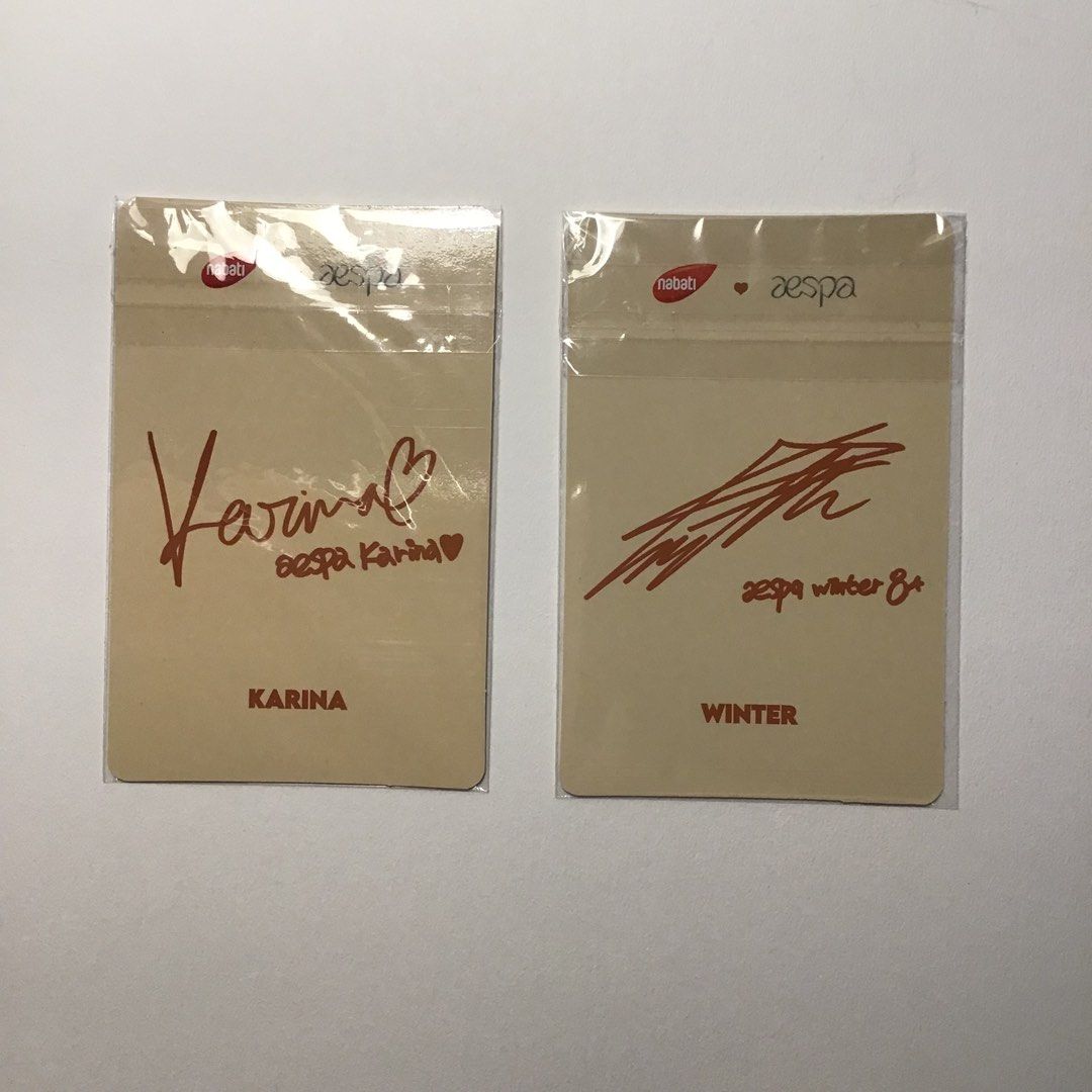 Set Photocard Aespa Karina Winter Nabati KrisBite Original, K-Wave di ...