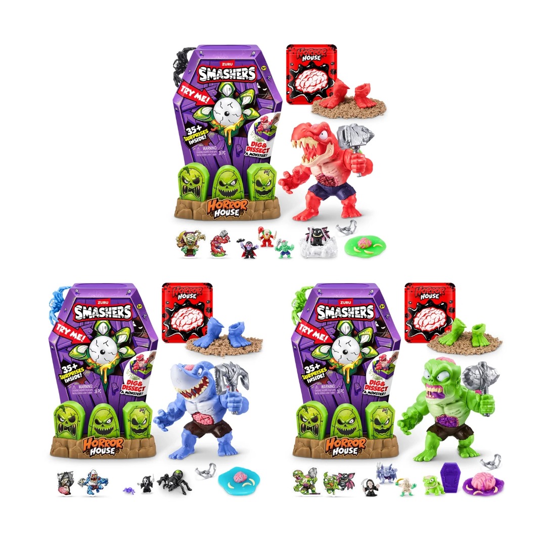 Smashers Mega Horror House Series 1 by ZURU Figures Toys Set, Hobbies ...