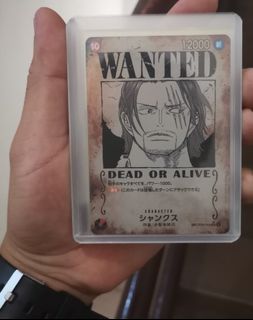 One Piece TCG SP WANTED Shanks, Hobbies & Toys, Toys & Games on Carousell