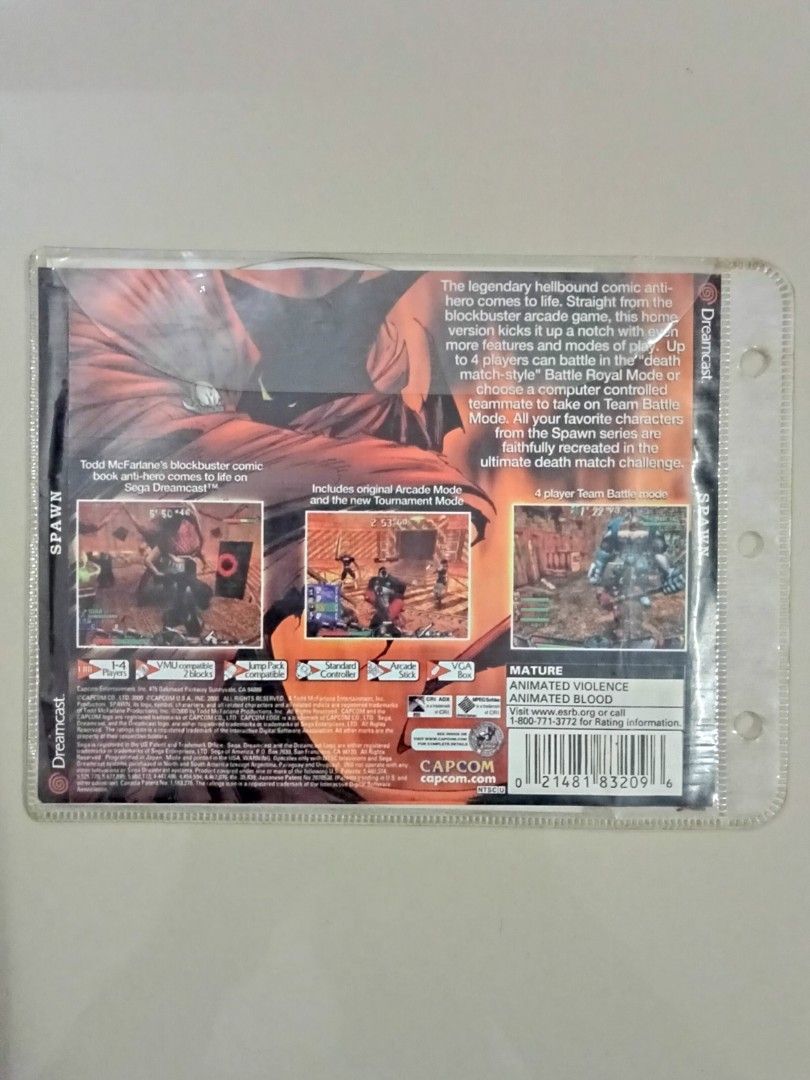 Spawn In The Demon's Hand Bootleg Sega Dreamcast, Video Gaming, Video ...