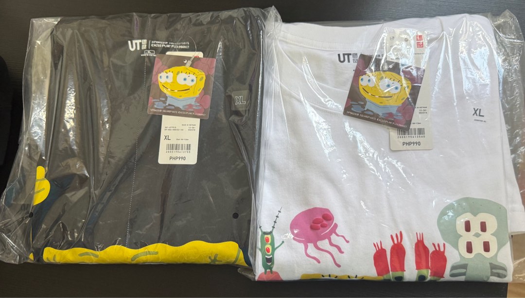 Uniqlo Spongebob X Cactus plant flea market, Luxury, Apparel on Carousell