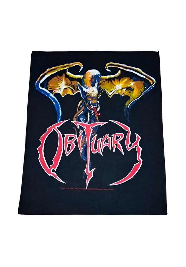 Vintage Obituary back patches 90s Sodom morbid dark throne, Men's ...