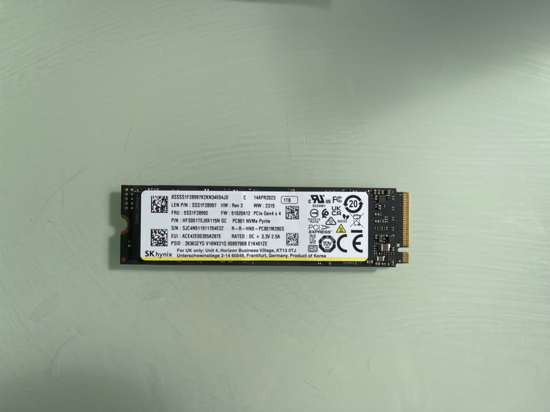 1tb pcie 4.0 ssd m.2 2280 super fast ssd sk hynix m.2 2280, 電腦＆科技, 電腦周邊 ...