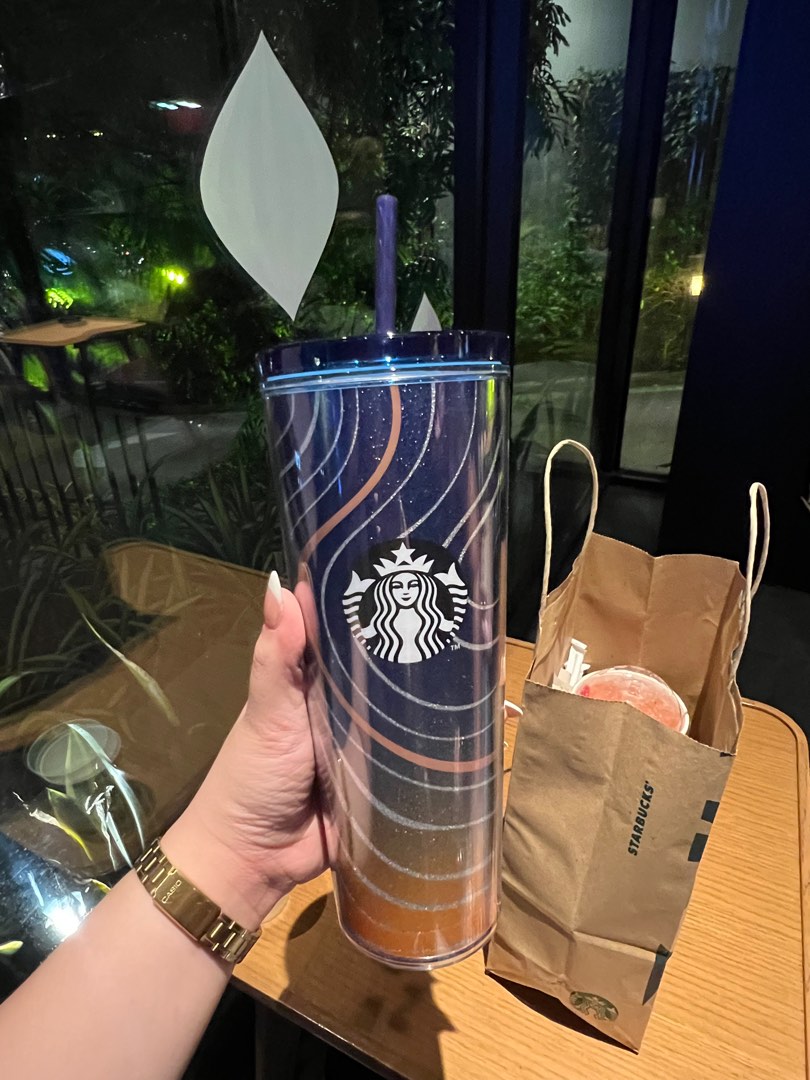 2024 starbucks cold cup (indigo), Furniture & Home Living, Kitchenware ...