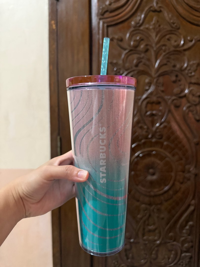 2025 Starbucks Traditions Turquoise cold cup, Furniture & Home Living ...