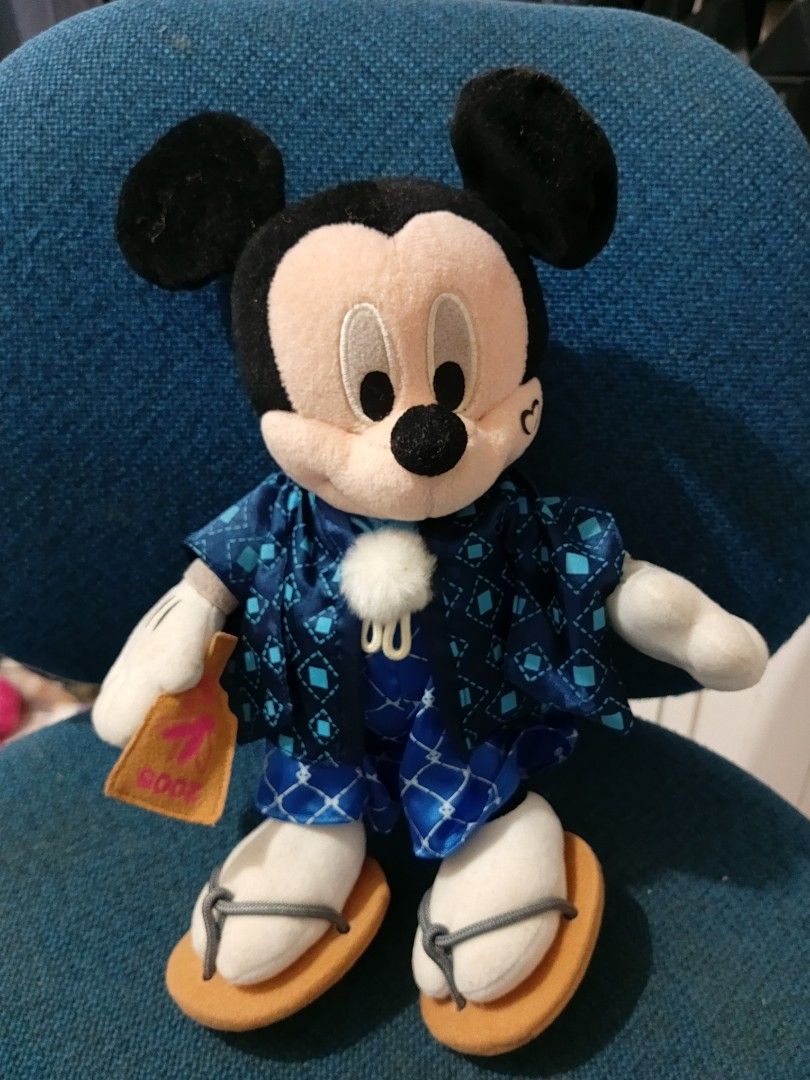 32cm disney japanese with heart mark on face mickey mouse stuffedtoys ...