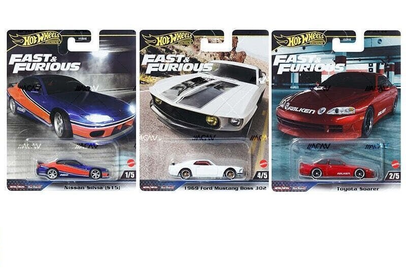 3 x fnf hotwheels Premium - fast & furious fast and the furious f&f ...