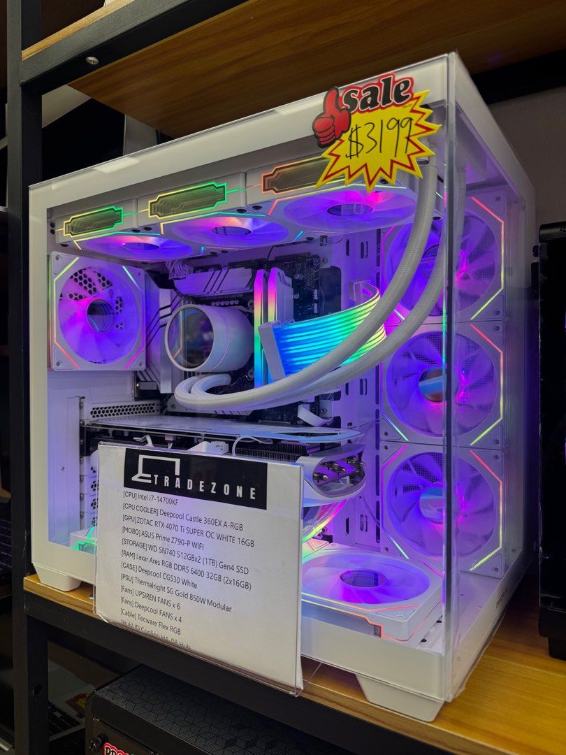 📉 12.12 SALE - RTX 4070 TI Super i7-14700KF 32GB 1TB DeepCool CG530 4F ...