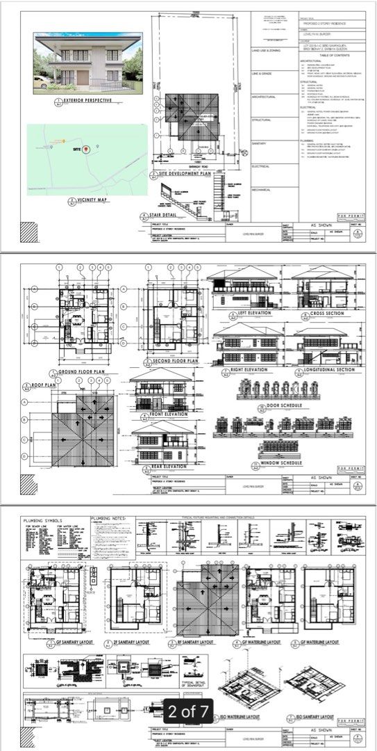 Architectural Structural Electrical Plumbing Interior Design Complete ...