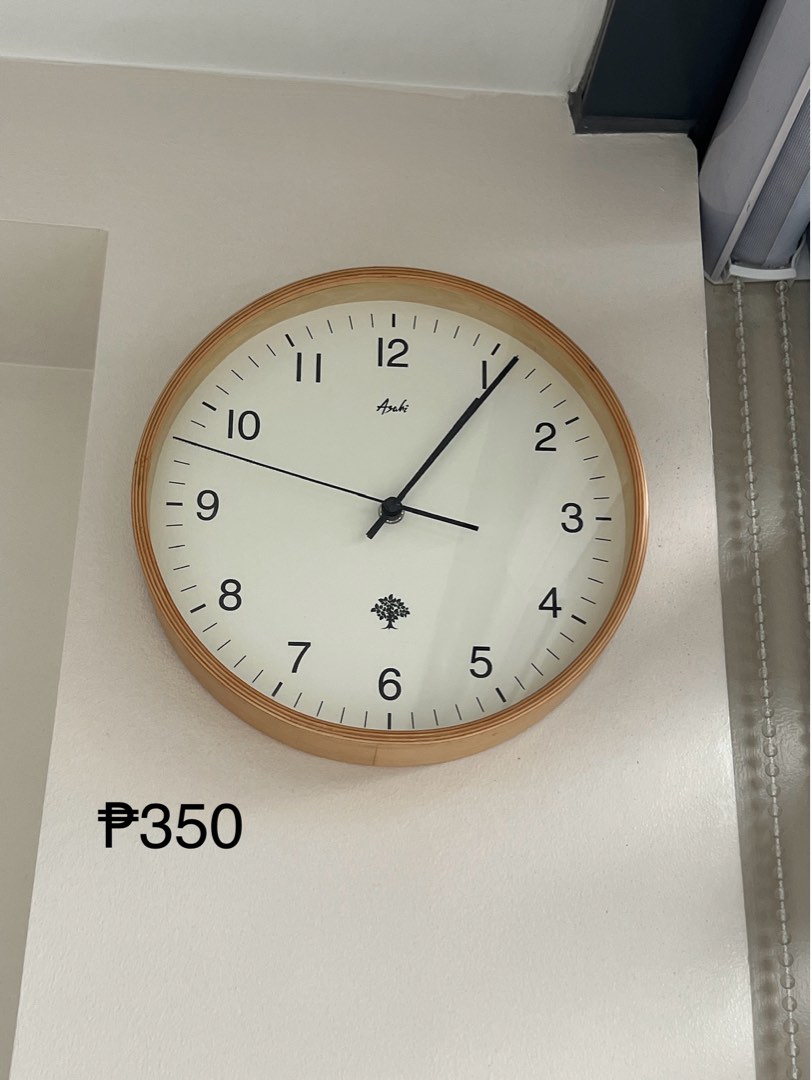 Asahi wall clock, Furniture & Home Living, Home Decor, Clocks on Carousell