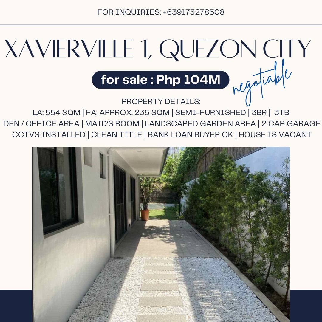 **buyer only** 3br house and lot in Xavierville 1, Quezon City ...
