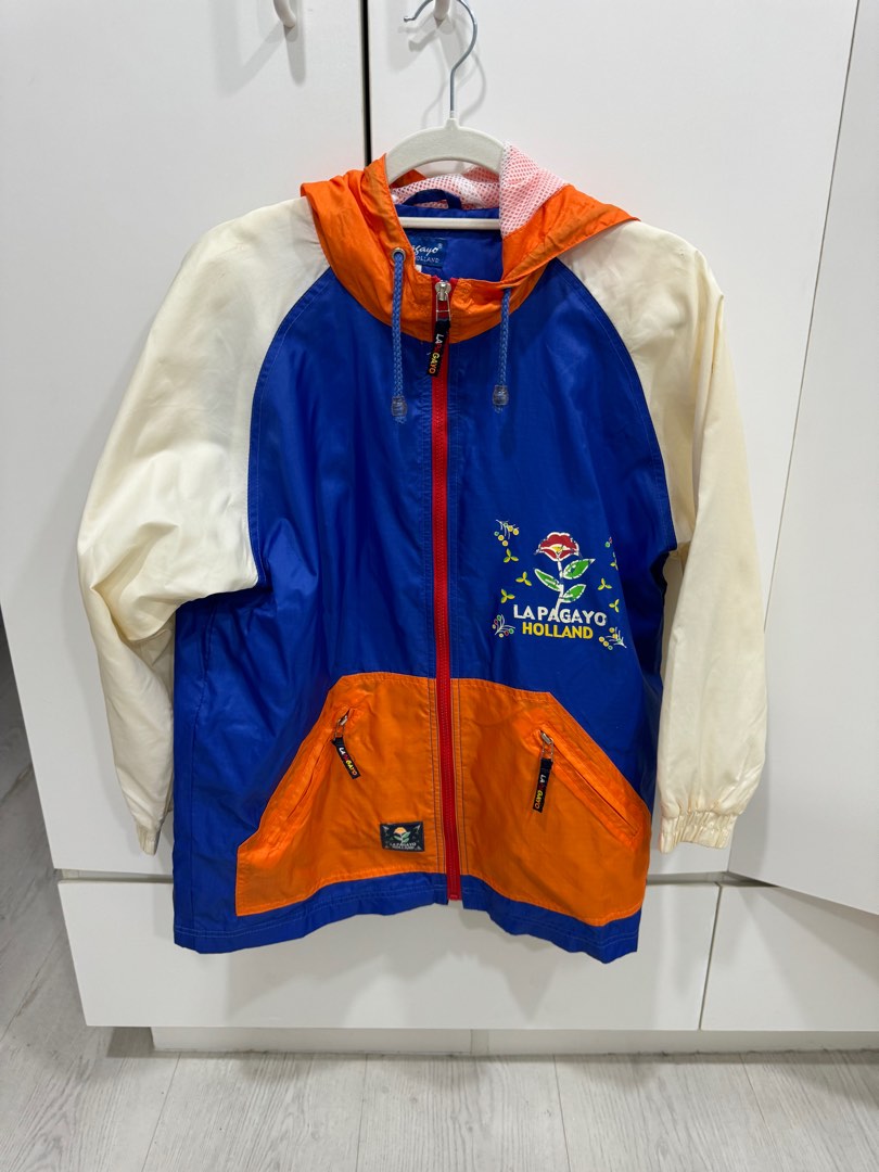 colorful windbreaker jacket vintage, Women's Fashion, Coats, Jackets ...