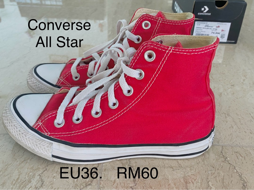 Converse All Star Red Boots, Women's Fashion, Footwear, Sneakers on ...