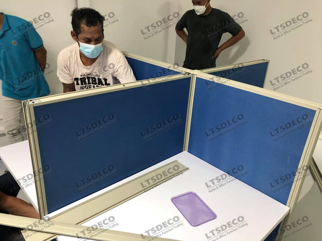 Cross type workstation cubicle \ office partition \ office furniture ...