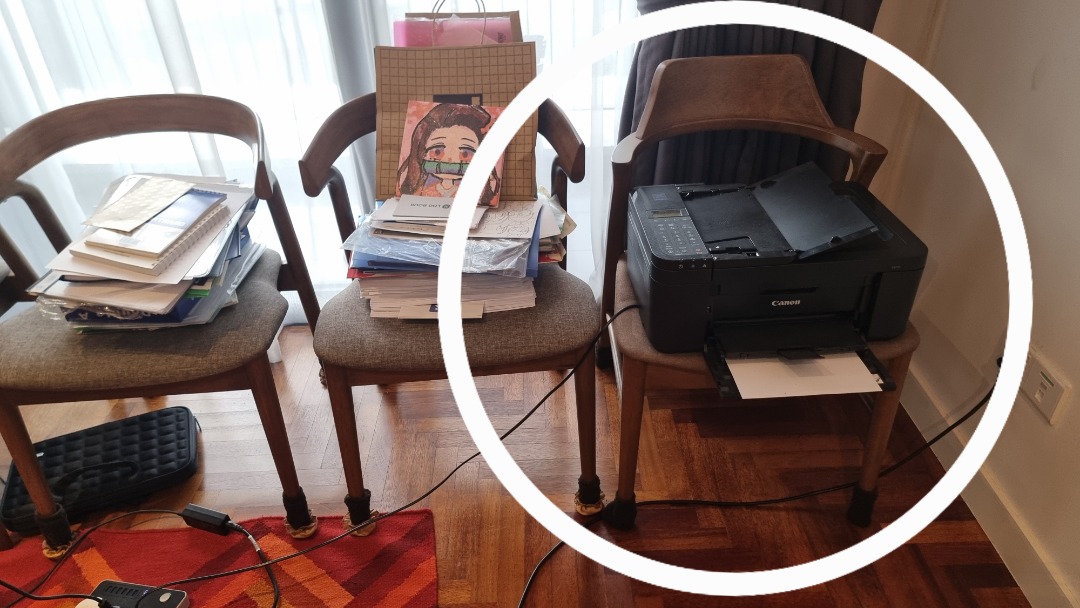 Dining table and 4+1 dining chairs + FREE water dispenser! , Furniture ...