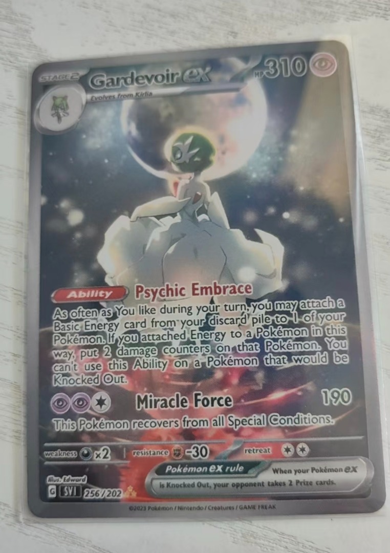 DIY Pokemon cards - Gardevoir Ex, Hobbies & Toys, Toys & Games on Carousell