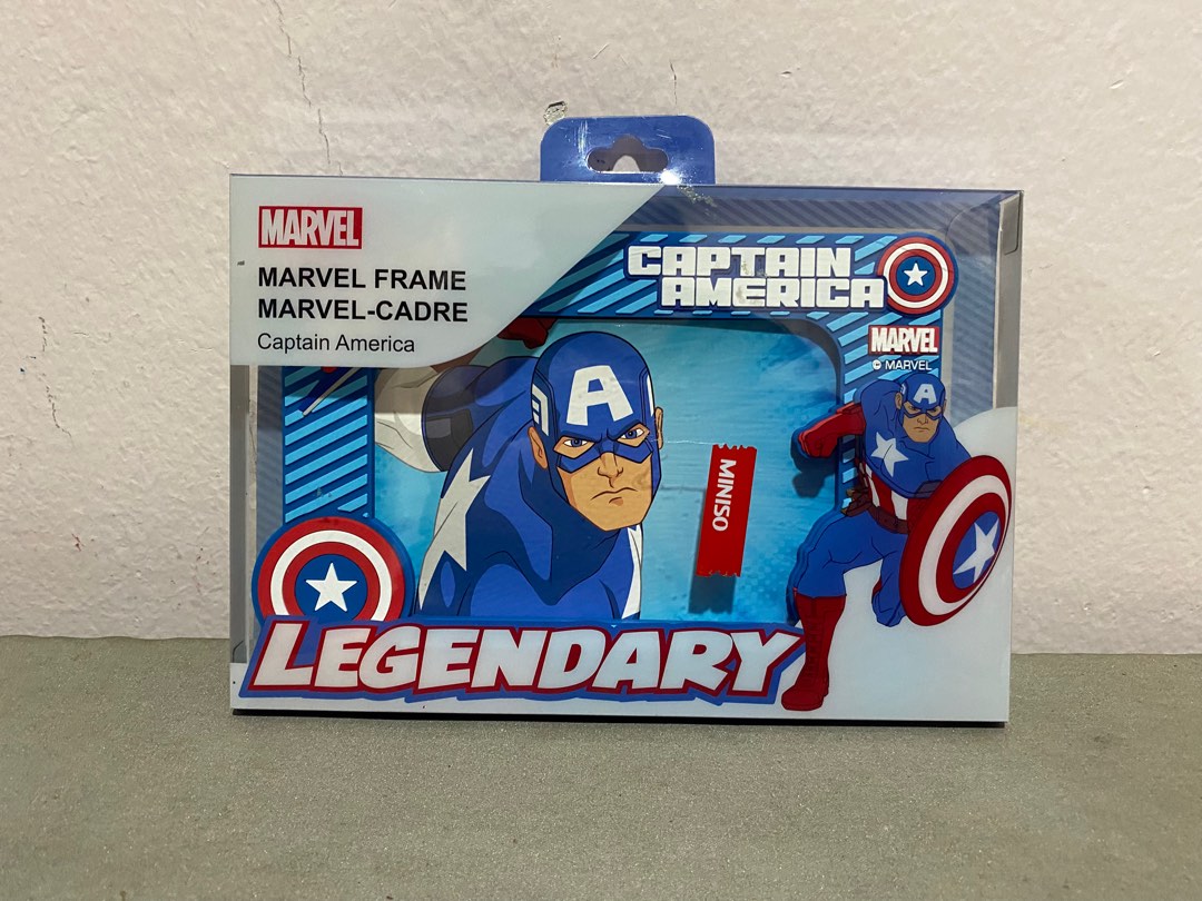 Miniso Marvel Frame Captain America Mini Picture Frame (21cm x 14cm ...