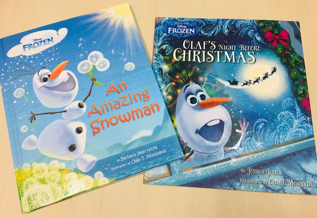 Frozen An Amazing Snowman & Olaf's Night Before Christmas Book Set ...