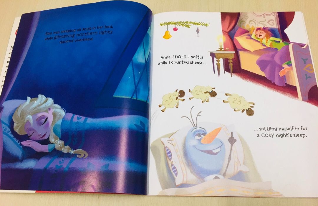 Frozen Olaf's Night Before Christmas Book with Olaf Toy and Princess ...