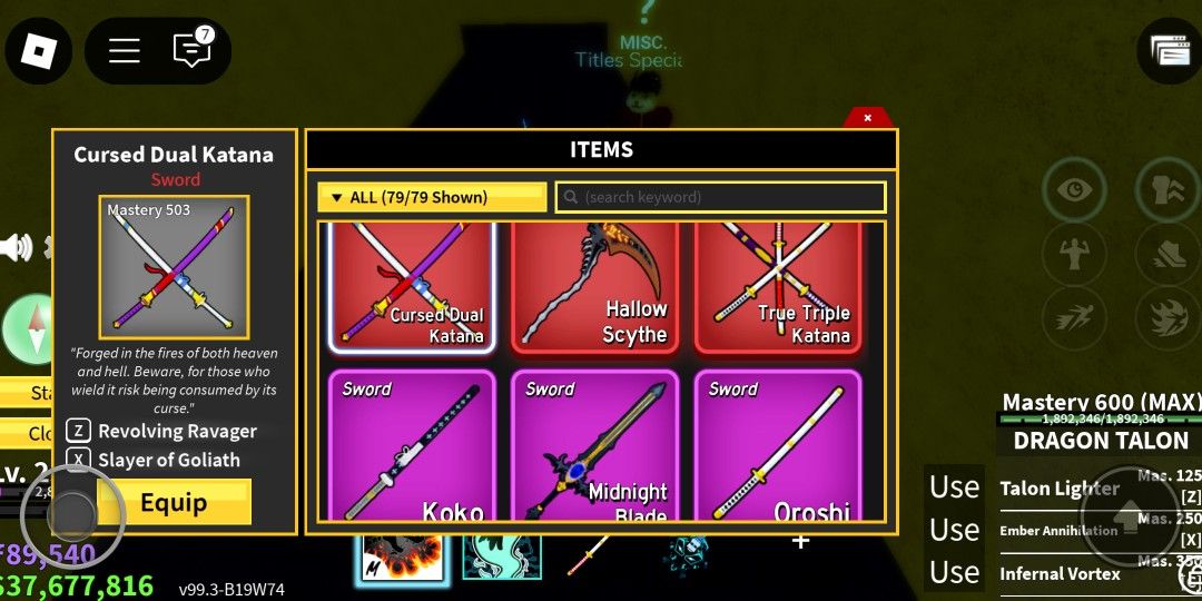 Full gear V4,Human,Shark,Angel,Ghoul,Cyborg,Mink+Cdk,Ttk,Sg,Anchor+37M ...