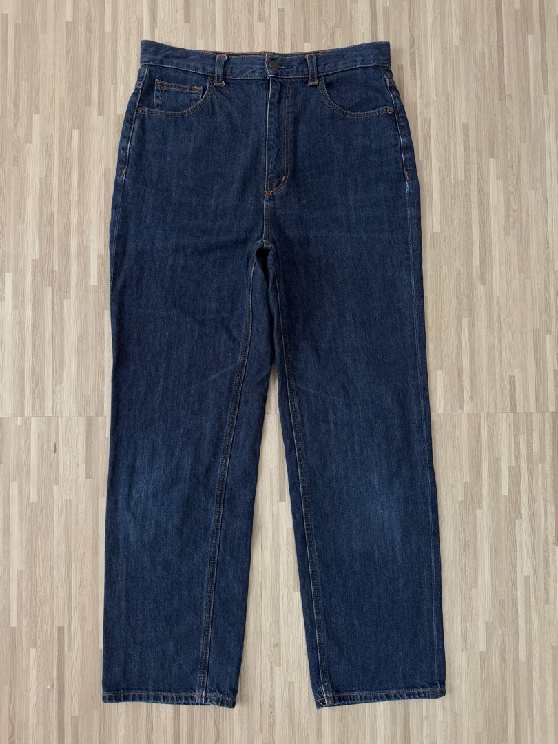 GU Blue denim jeans, Men's Fashion, Bottoms, Jeans on Carousell