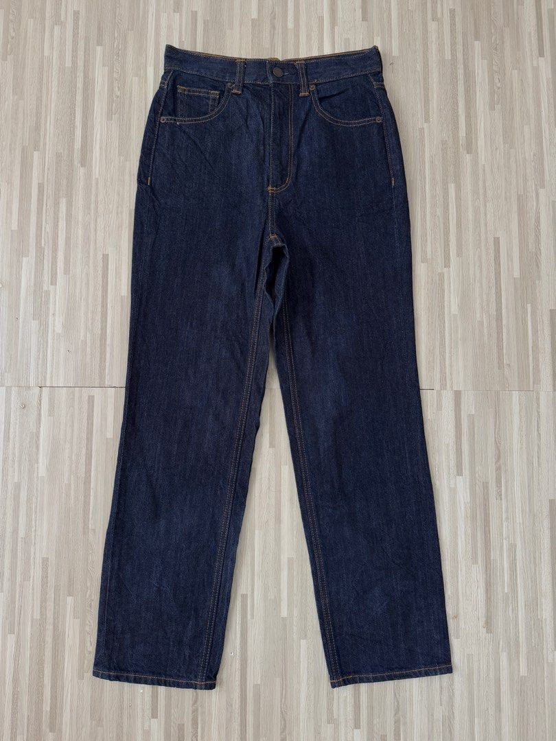 GU Blue denim jeans, Men's Fashion, Bottoms, Jeans on Carousell