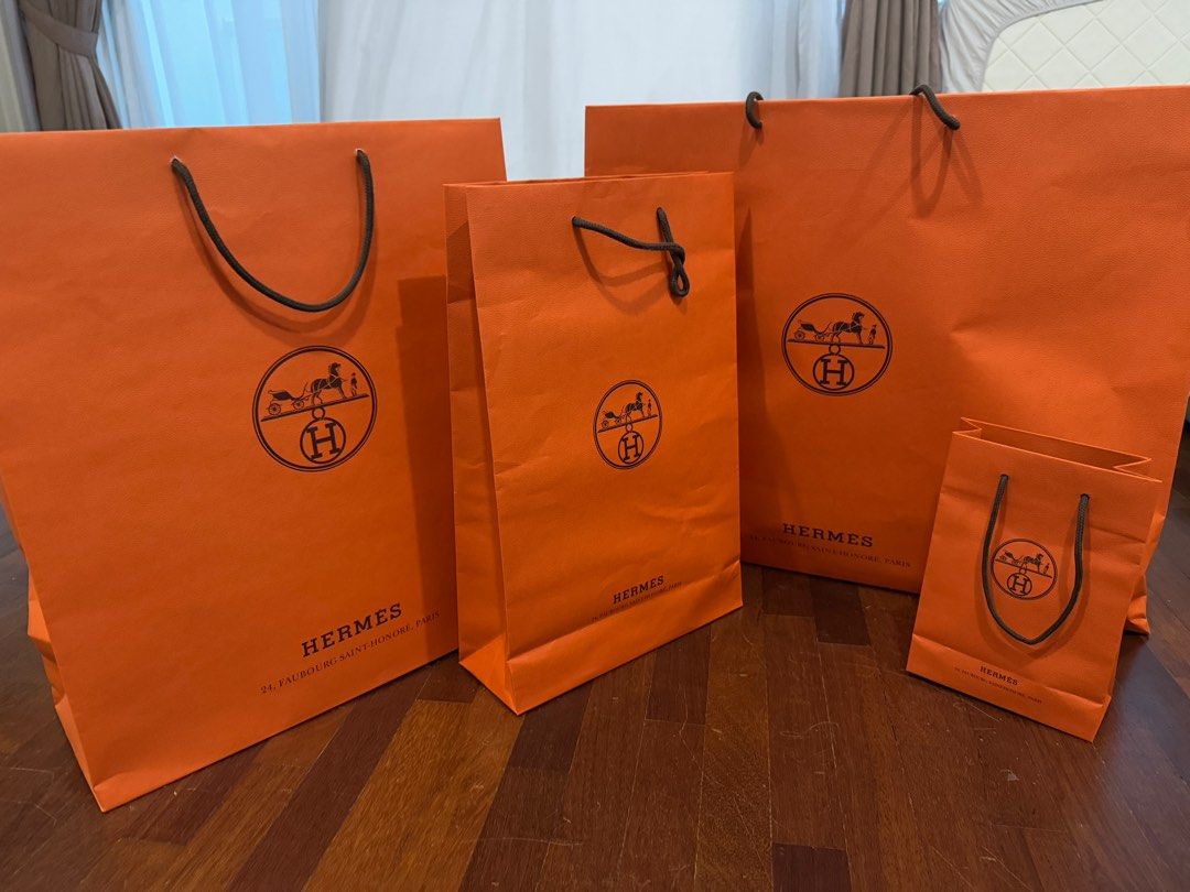 Hermes paper bag, Luxury, Accessories on Carousell