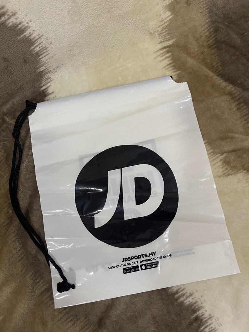 JD Sports white sling plastic bag, Men's Fashion, Bags, Sling Bags on ...