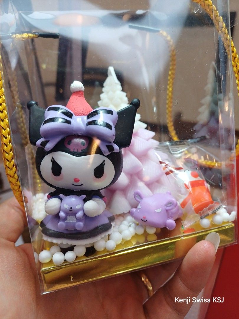 Kuromi Xmas Tree candle Christmas special gift set, Hobbies & Toys ...