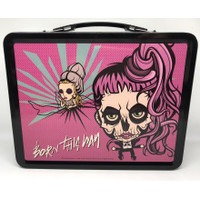 LADY GAGA BORN THIS WAY Tas Kotak Box Besi Skeleton Tengkorak Steel ...
