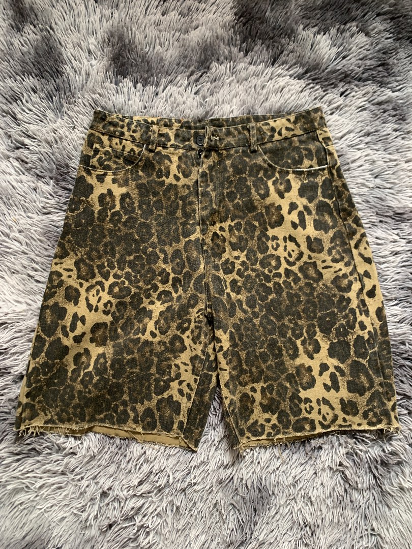 Leopard Jorts, Men's Fashion, Bottoms, Shorts on Carousell