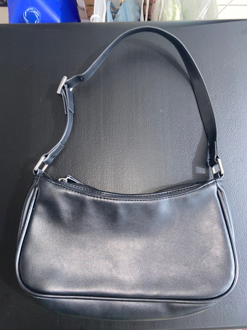 monki black leather kilikili bag, Women's Fashion, Bags & Wallets ...