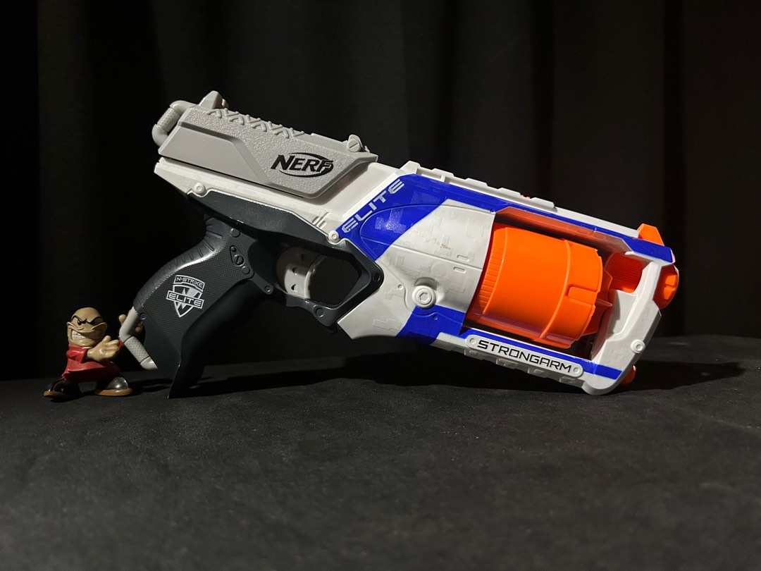 Nerf Gun Blaster Strongarm Elite, Hobbies & Toys, Toys & Games on Carousell