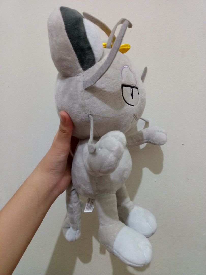 Original Pokemon Center Alolan Meowth Cute Kawaii Gray Cat Kitty Kitten ...