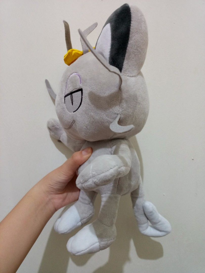 Original Pokemon Center Alolan Meowth Cute Kawaii Gray Cat Kitty Kitten ...
