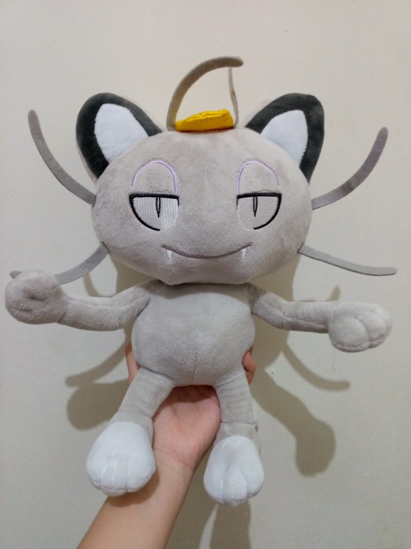 Original Pokemon Center Alolan Meowth Cute Kawaii Gray Cat Kitty Kitten ...