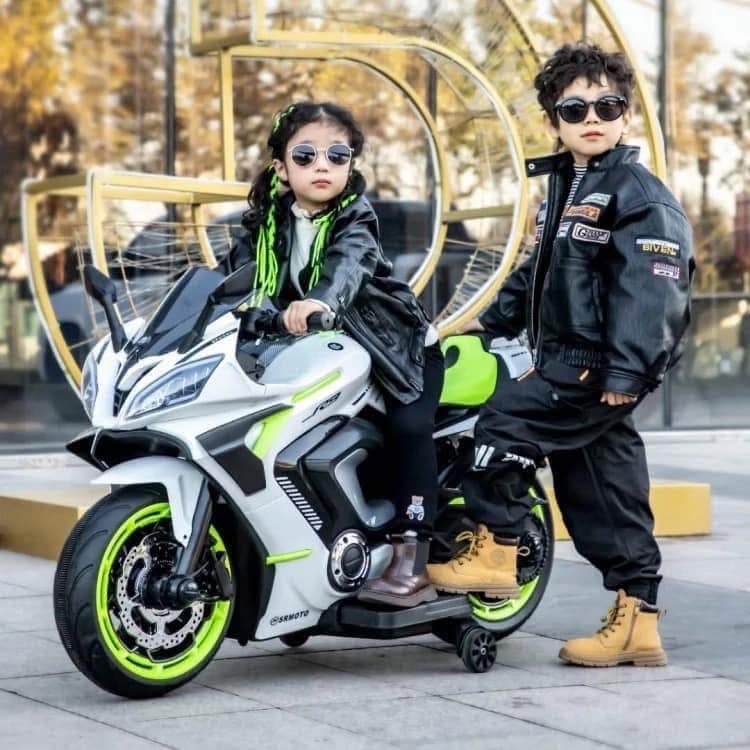 Plastic Motorcycle Electric Kids Motorcycle Rechargeable Racing ...