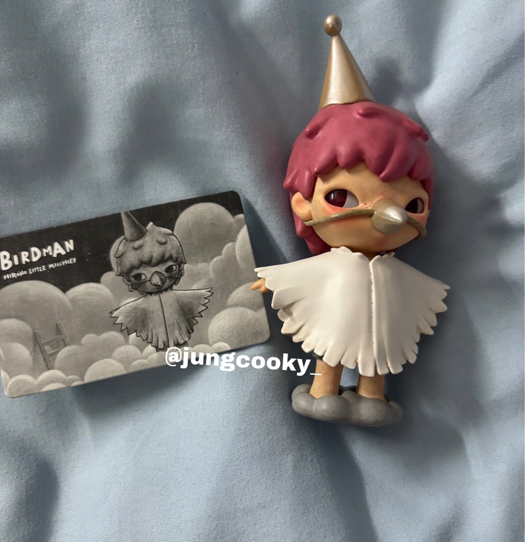 Original Popmart hirono little mischief series - birdman, Hobbies ...