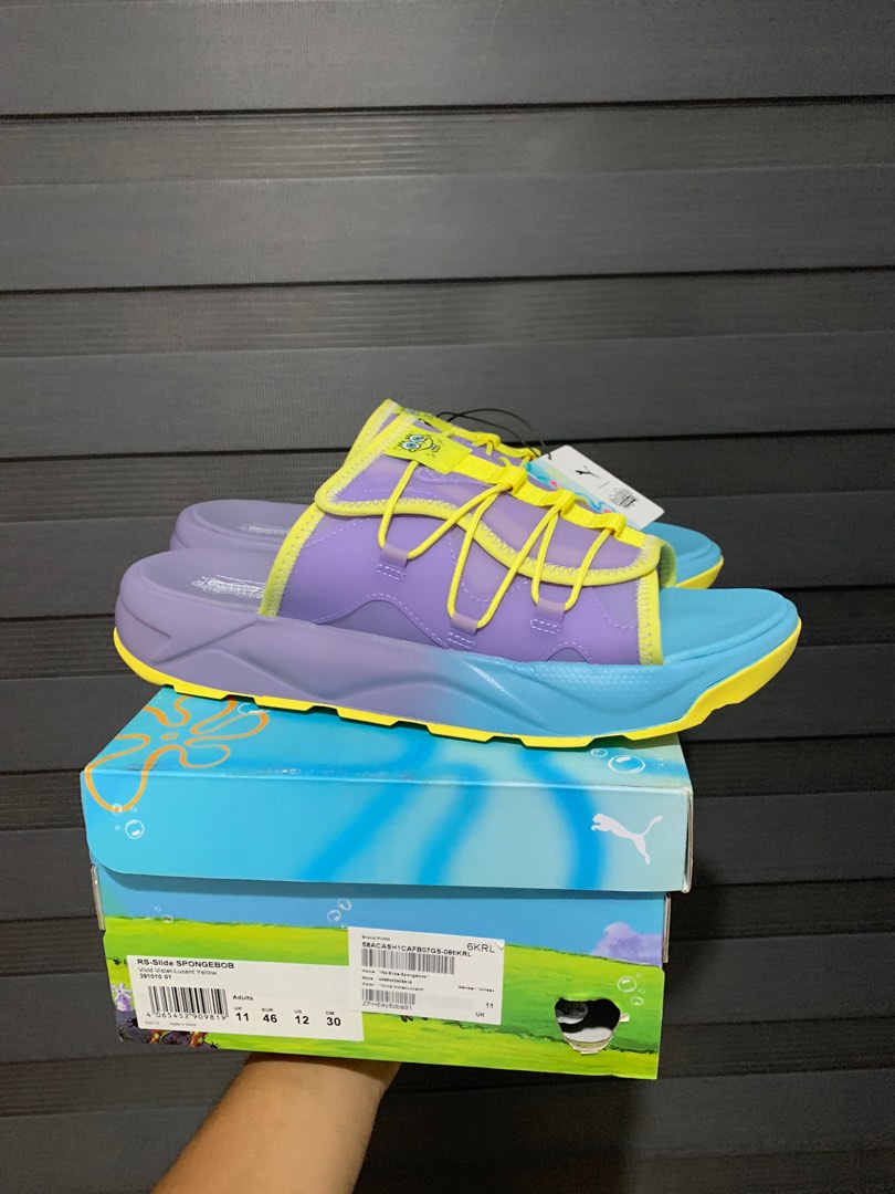 Puma RS Slide X Spongebob ( AUTHENTIC ), Men's Fashion, Footwear ...