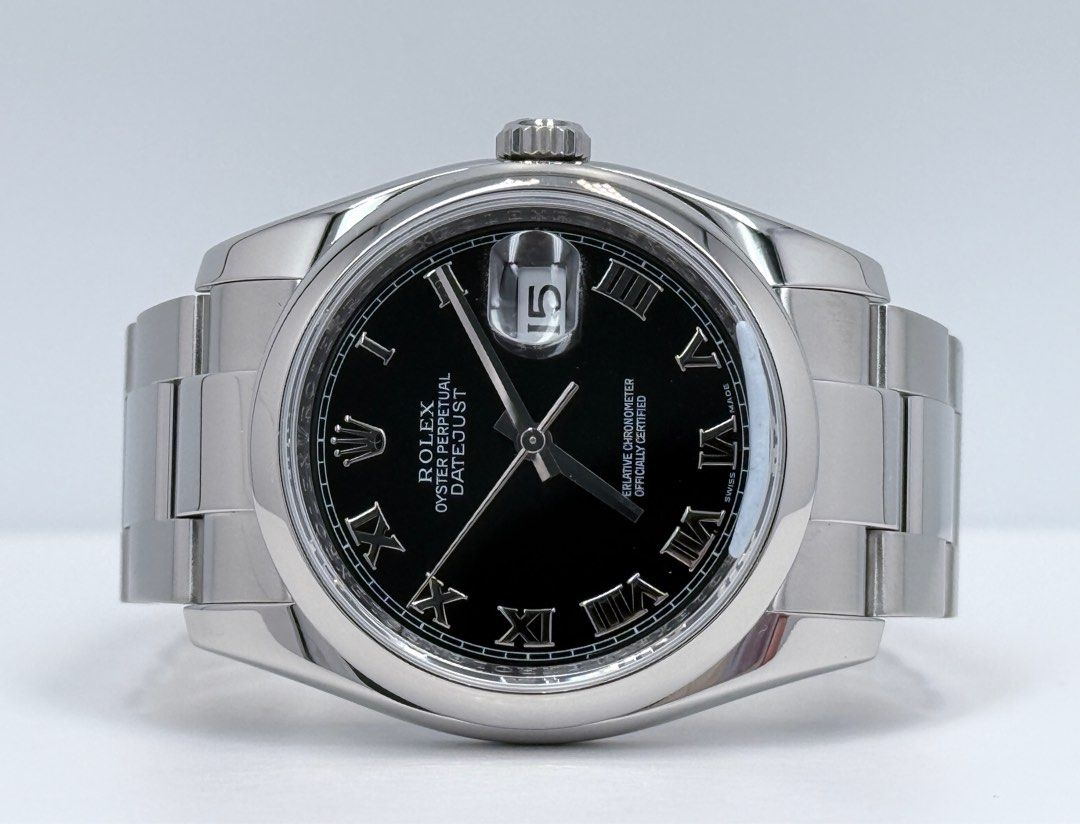 Rolex DateJust 36mm Black Dial, Luxury, Watches on Carousell