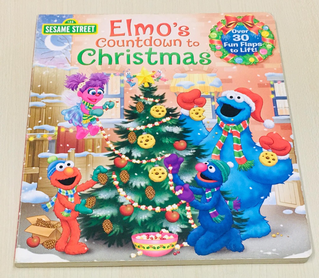 Sesame Street Elmo's Countdown to Christmas Lift The Flap Board Book ...