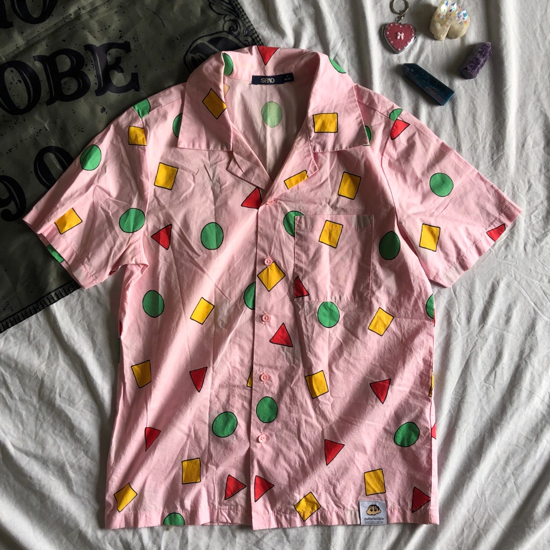 SPAO Japanese Crayon Shinchan Anime Shapes Geometric Art Pattern ...