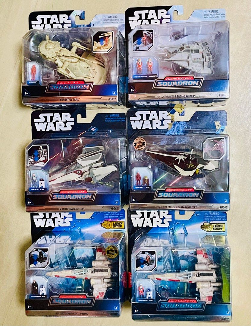 Star Wars Micro Galaxy Squadron Millennium Falcon, Razor Crest, Ahsoka ...